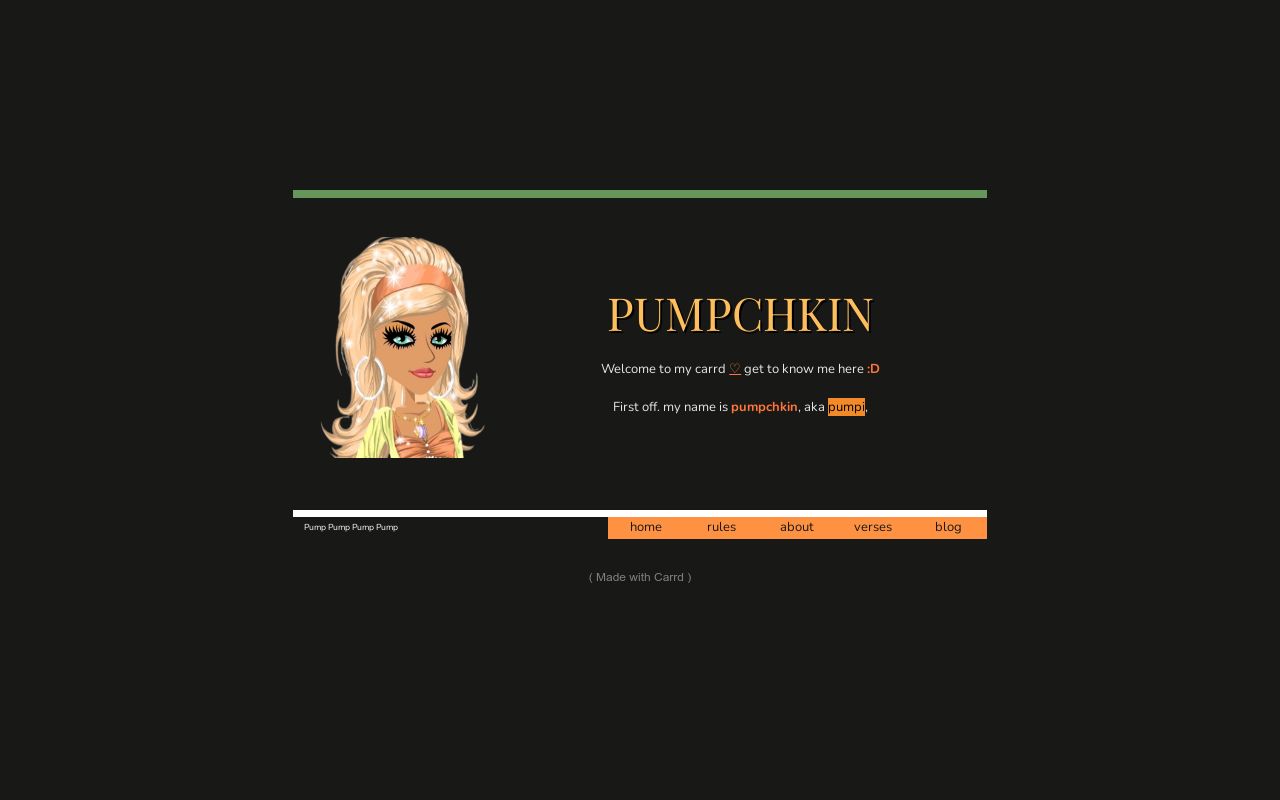 Pumpchkin Carrd